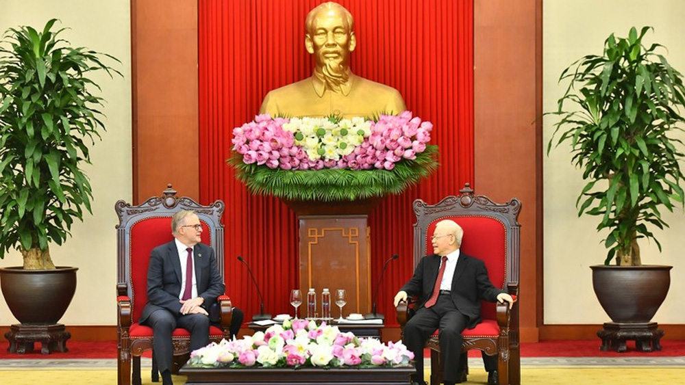 Vietnamese Party leader hosts Australian Prime Minister