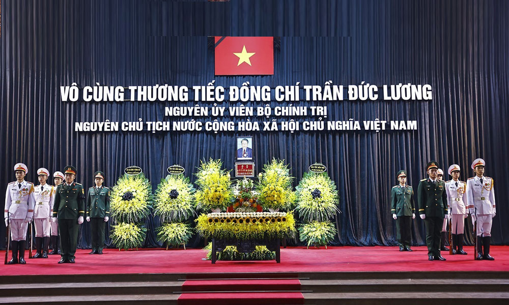 Tổ chức trọng thể Lễ viếng nguyên Chủ tịch nước Trần Đức Lương